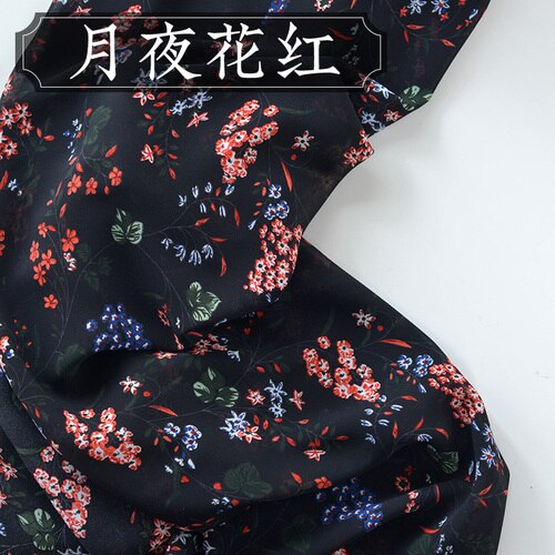 150cm * 50cm retro print Parel Chiffon Stof mode J... – Vicedeal
