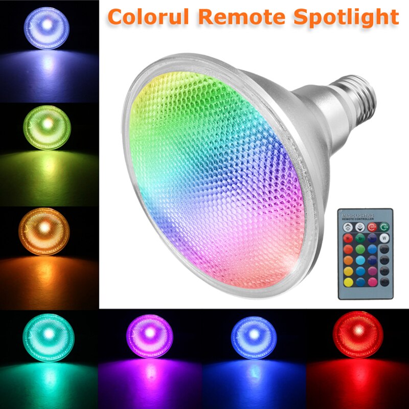 Smuxi E27 LED Spotlight RGB Lamp Dimbare Magic Lig... – Grandado