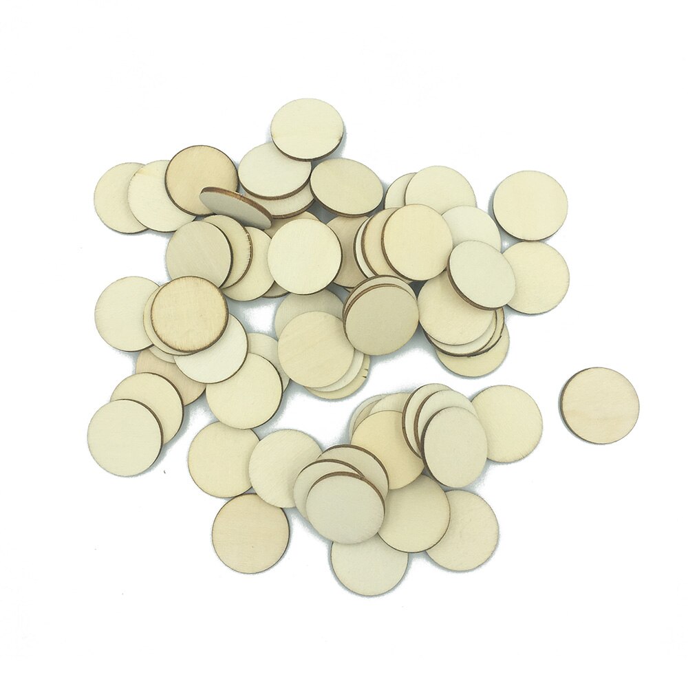 100 Pcs 30 Mm 1.18 Inch Unfinished Ronde Hout Slic... – Grandado