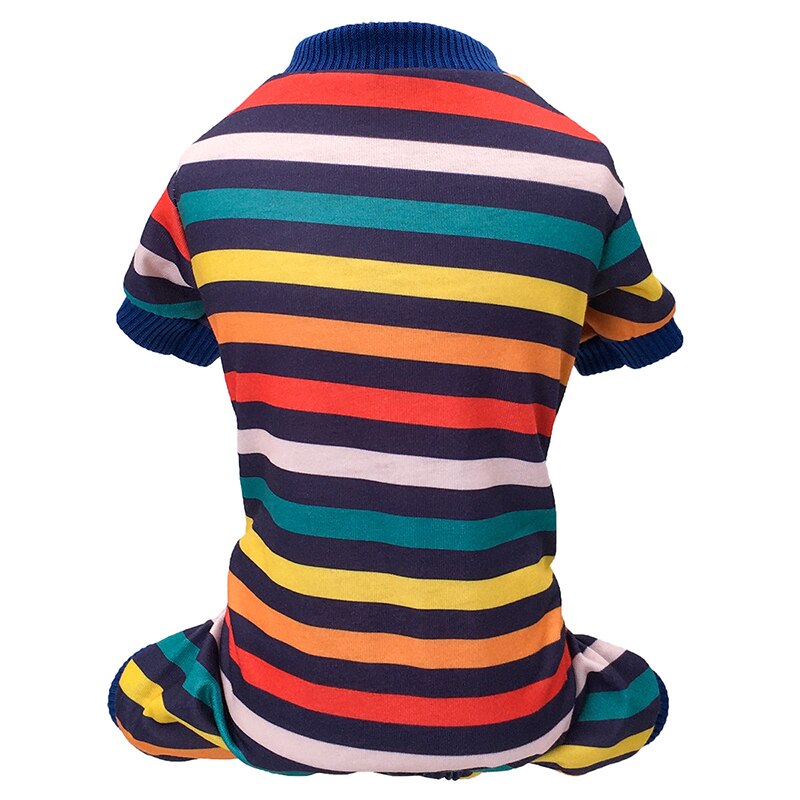 Striped Cat Clothes Autumn Winter Pet Clothing for... – Grandado