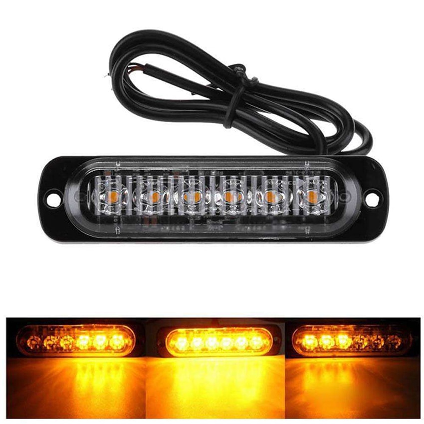 12V-24V Emergency Strobe Lights, Universal 6 LED 1... – Grandado