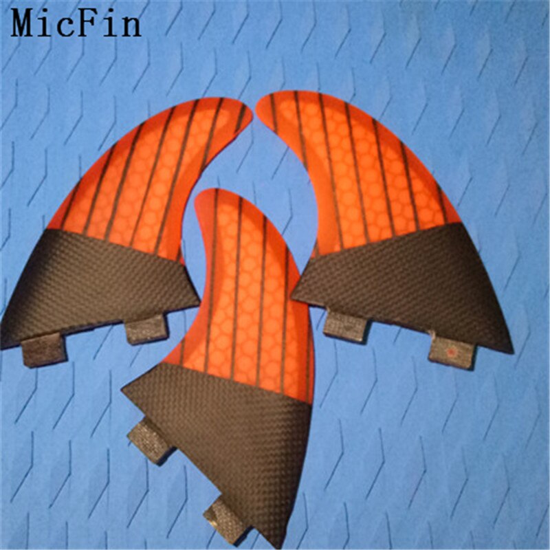 Micfin red Honeycomb Fins fiberglass Surfboard fin... – Grandado