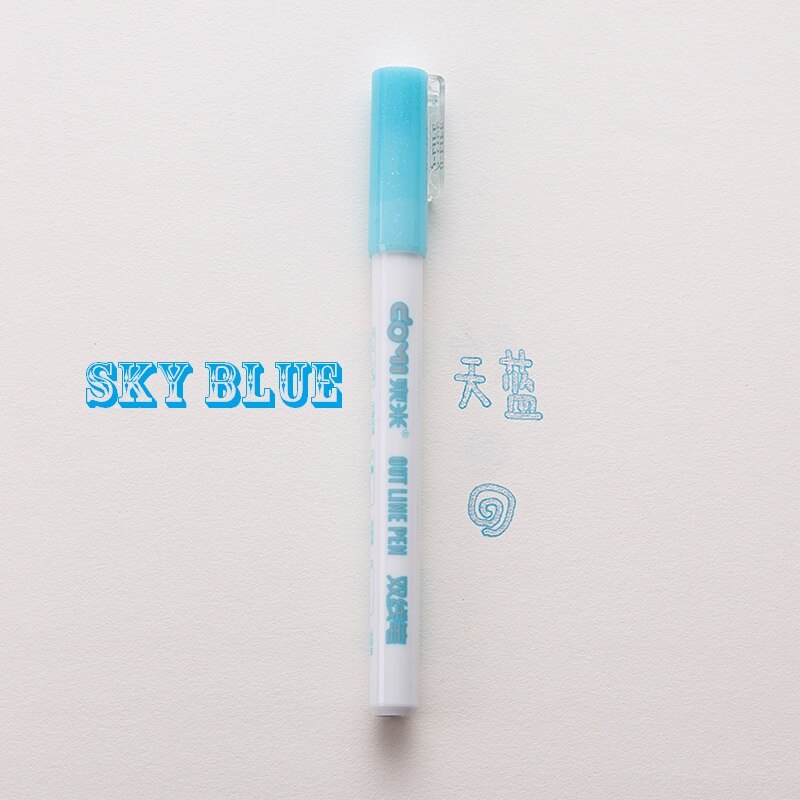 Andstal Double Lines Art Markers Pen DOMI Out Line... – Vicedeal