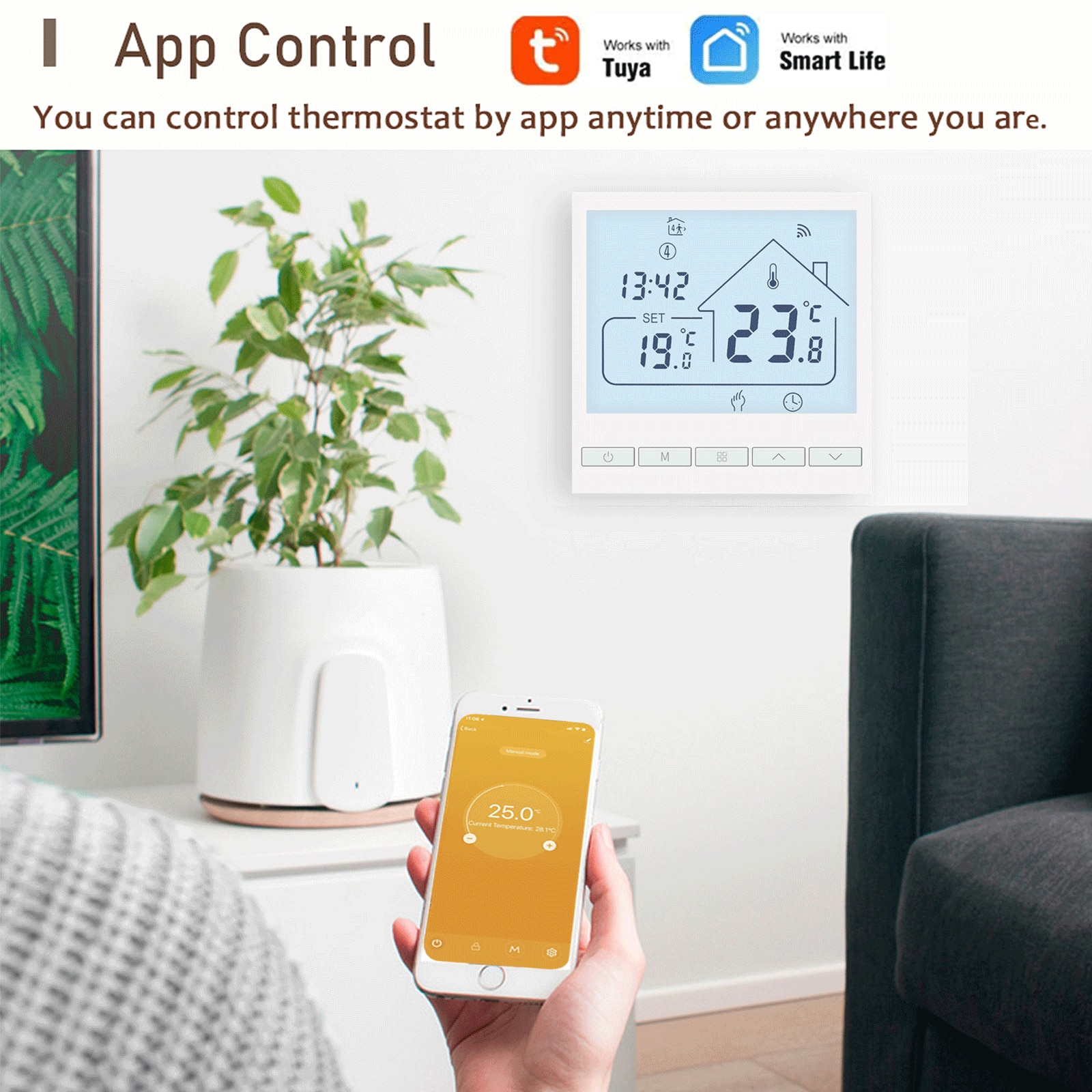 Beok Alexa Wifi Tuya Slimme Thermostaat Thuis Met ... – Vicedeal