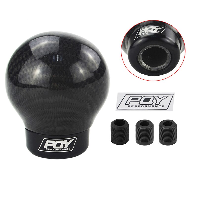 Universal Real Carbon Fiber Ball Lever Shifter Sti... – Grandado