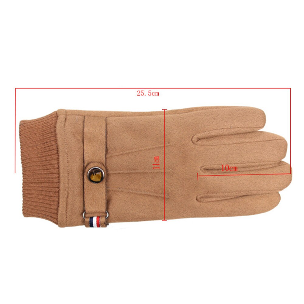 Men's Winter Warm Gloves Suede Warm Split Finger G... – Vicedeal
