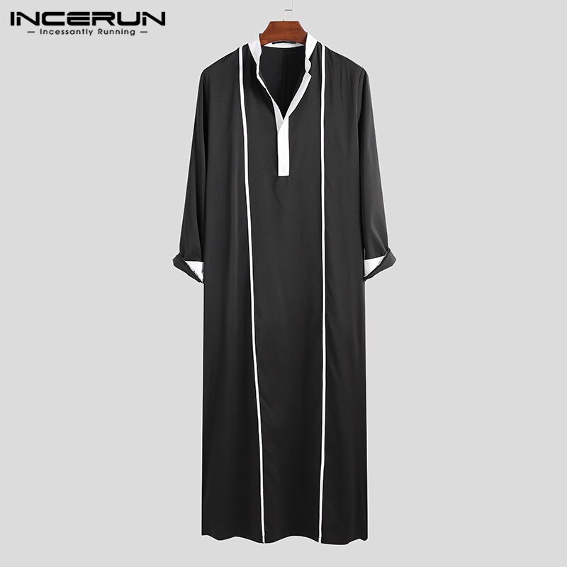 Muslim Clothing Men Islamic Arabic Kaftan Long Sle... – Grandado
