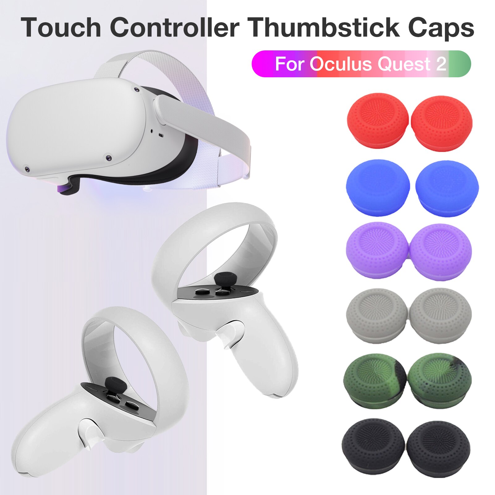 12 Stuks Siliconen Thumb Stick Caps Vr Quest 2 Tou... – Vicedeal