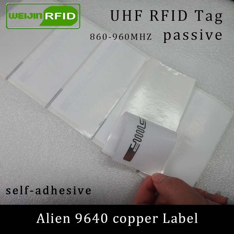 UHF RFID tag sticker Alien 9640 printable copper l... – Grandado