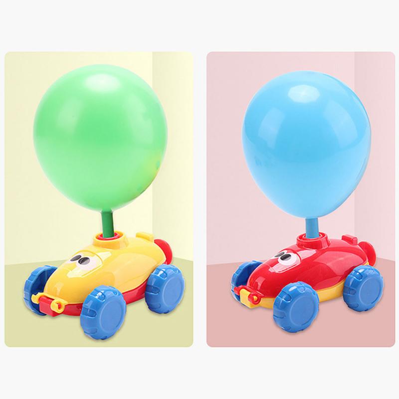 Fun Inertia Balloon Power Car*2 Toys Aerodynamics ... – Vicedeal