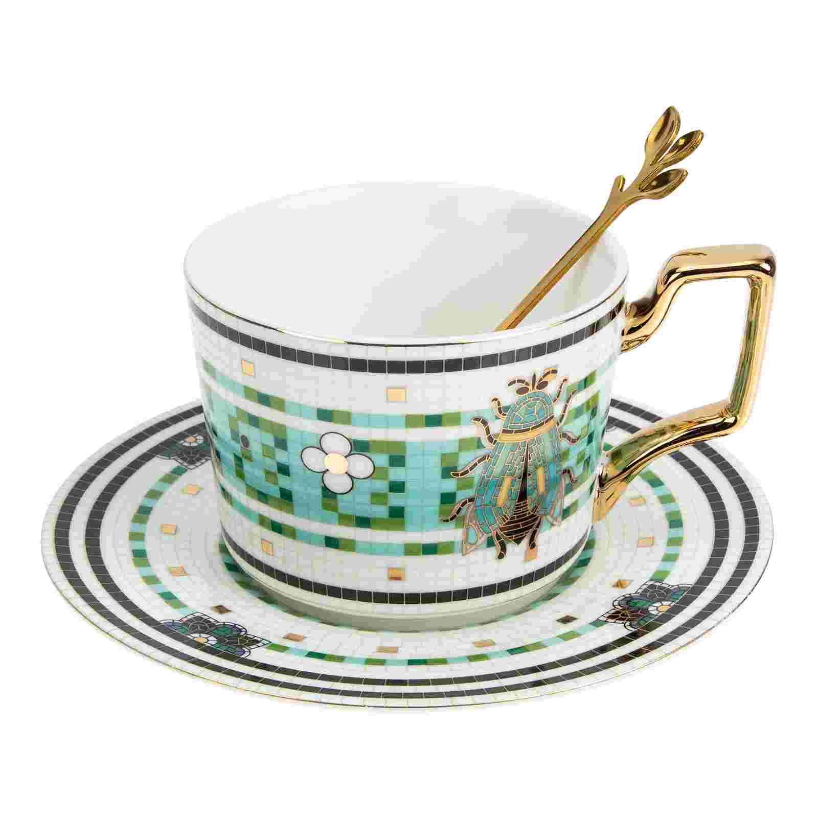 1 Set of Decorative Coffee Mug Ceramic Tea Mug wit... – Vicedeal