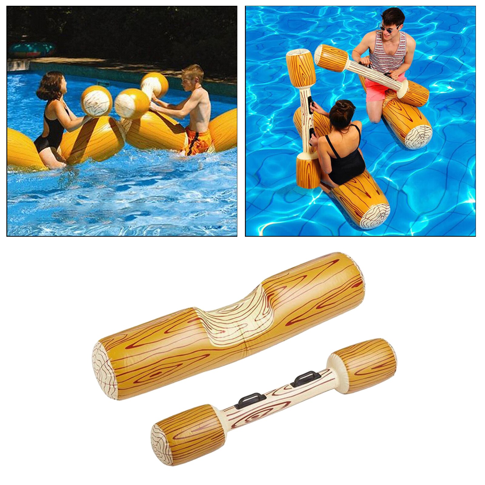2pcs/set Inflatable Floating Row Toys Set Swimming... – Grandado