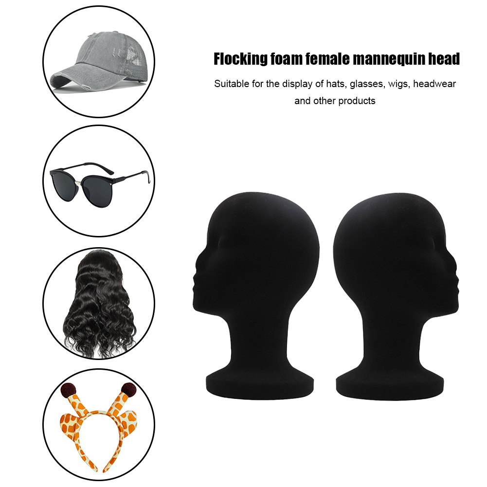 Fashionable Female Foam Head Model Headwear Displa... – Grandado