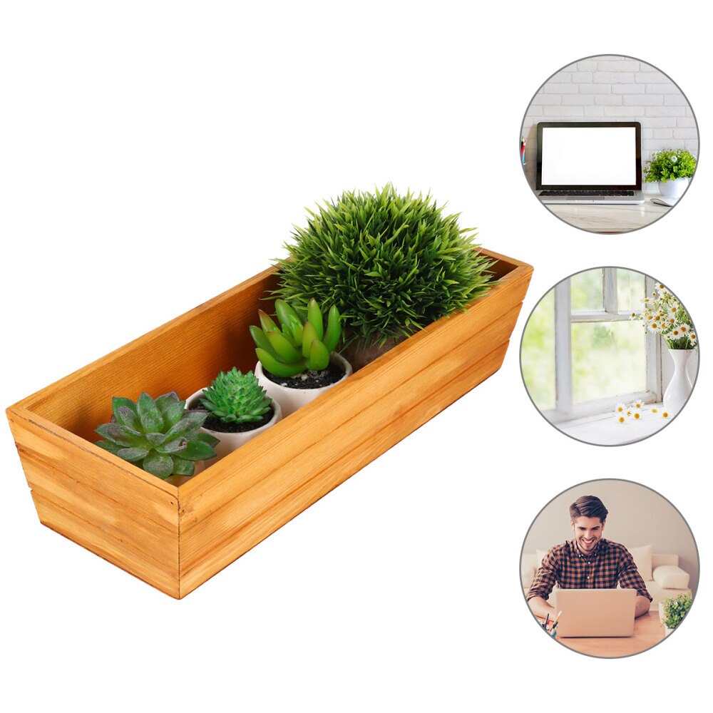 Retro Succulent Flower Pot Plant Growing Container... – Grandado