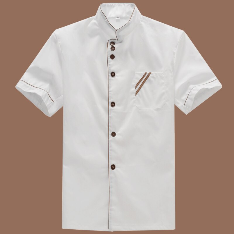 Summer Kitchen Chef Jacket Short Sleeve Hotel Unif... – Grandado