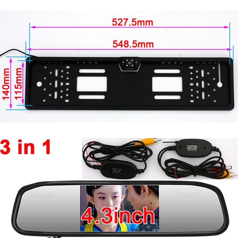 Fongent 4.3" TFT LCD Auto Parking Rear View 4.3 In... – Grandado