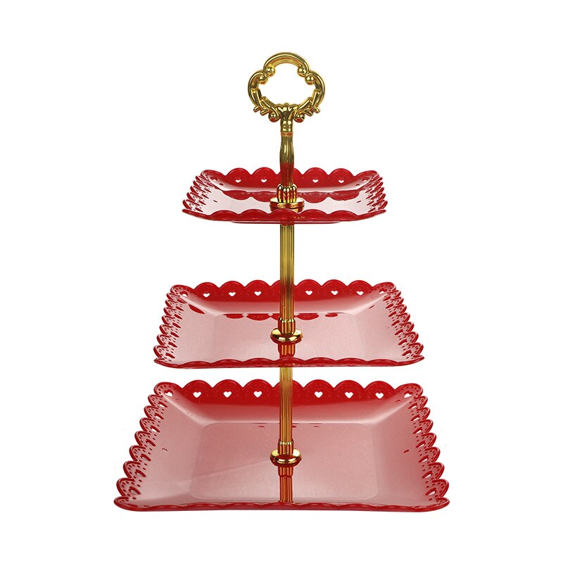 3 Tier Fruit Plate Basket Cake Stand Plates Dish E... – Vicedeal