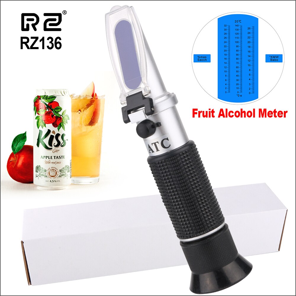 Rz Refractometer Fruit Wijn Meter Suiker Draagbare... – Grandado
