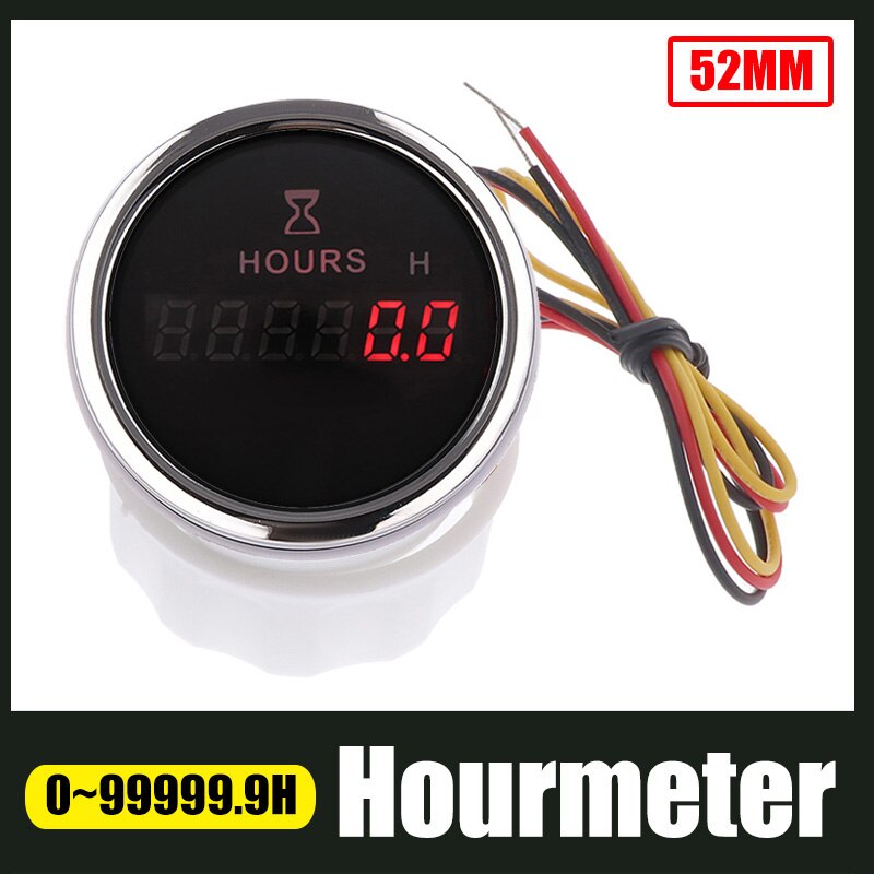 Waterdichte 52Mm Digitale Urenteller Voor Auto Boo... – Grandado