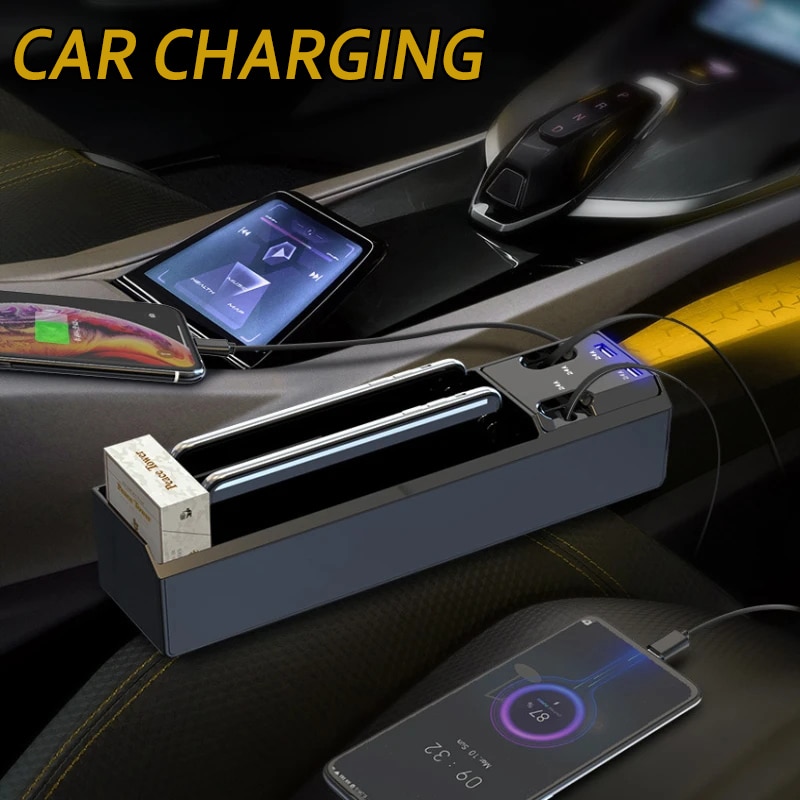 Dual USB Multifunctional Storage Box Phone Charger... – Vicedeal