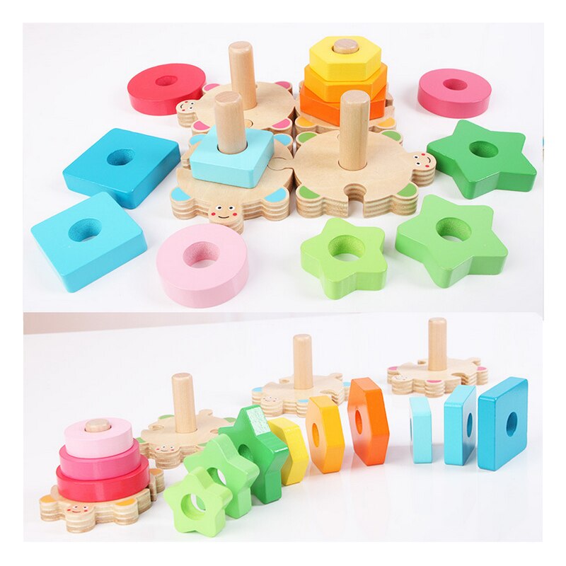 N142 genuine four pillar sets of baby geometric sh... – Grandado