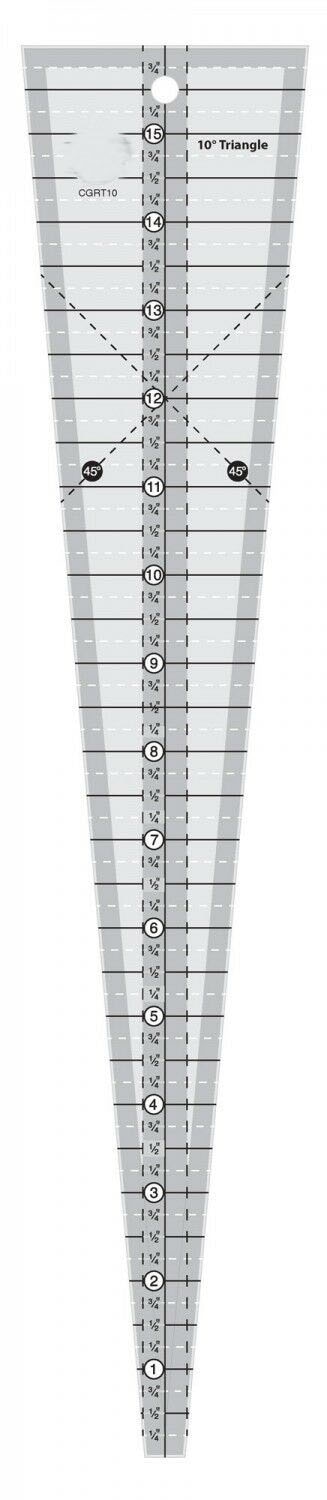 22 1/2" Degree and 10 degree Triangles Ruler Quilt... – Grandado