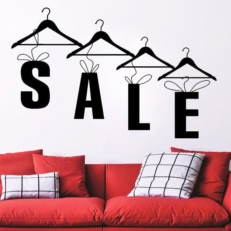 Shopping Clothing Store Wall Decal Vinyl Stickers ... – Grandado