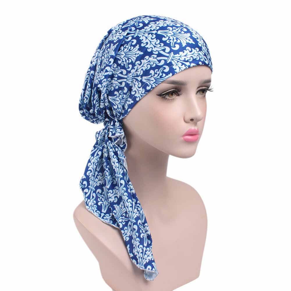 Spring Women Printing Cancer Chemo Hat Beanie Scar... – Grandado