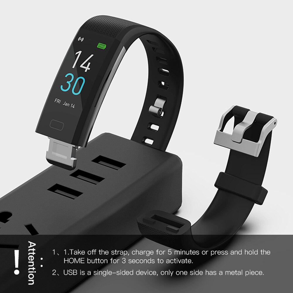 Men Women Fitness Tracker Smart Band Heart Rate Bl... – Vicedeal