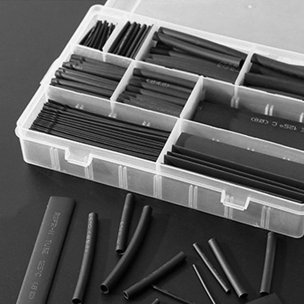 385 Stuks Set Black Polyolefine Krimpen Diverse Kr... – Grandado
