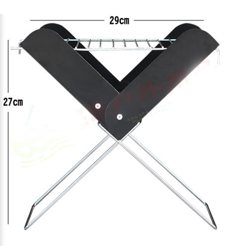 BBQ Camping Grill stand Foldable Portable Outdoors... – Grandado