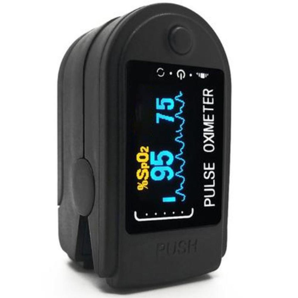 OLED Two-Color Finger Clip Pulse Oximeter One-Clic... – Vicedeal