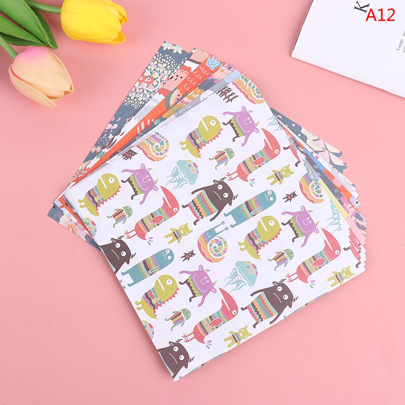 50pcs 15cm Square Origami Paper Double Side Floral... – Vicedeal