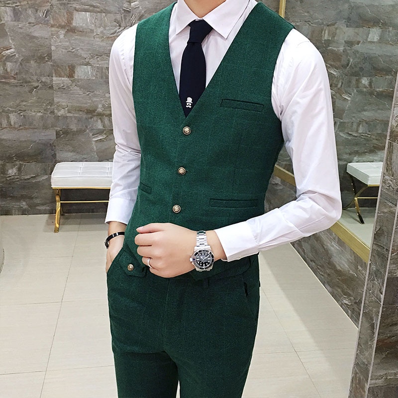 Men's Suits Vests , Business Wedding Banquet Male ... – Vicedeal