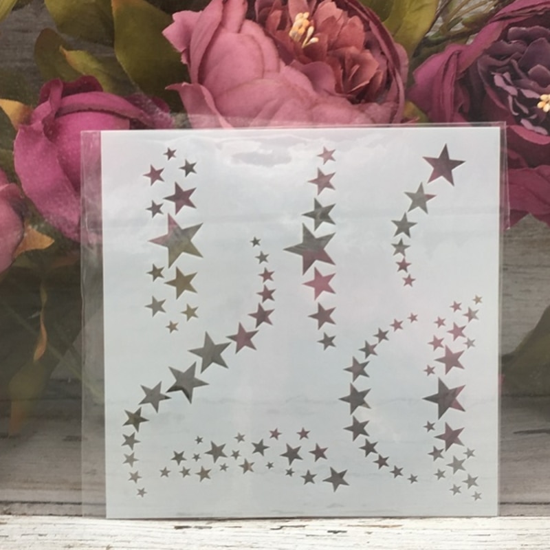 1Pcs 5*5" Stars Line DIY Layering Stencils Wall Pa... – Vicedeal