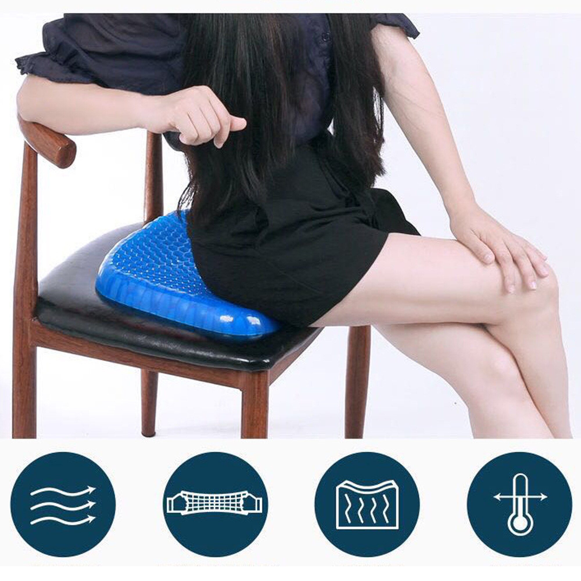 Silicone egg cushion honeycomb gel car seat cushio... – Grandado