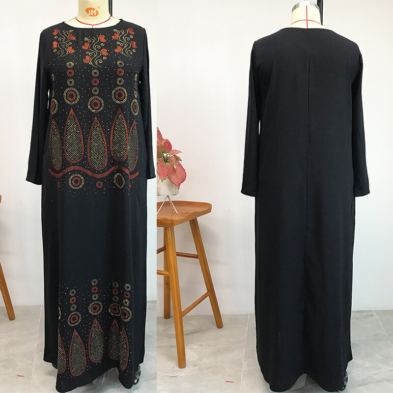 Abaya Dubai Turkey Arabic Kaftan Muslim Applique D... – Vicedeal