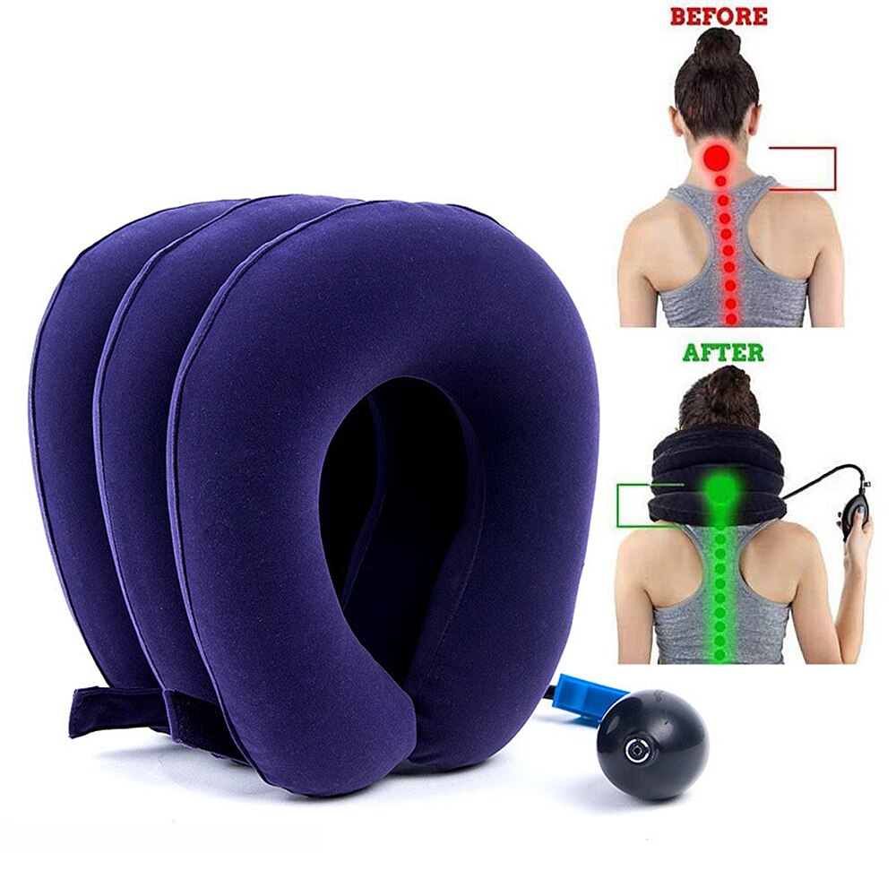 U Shape Neck Inflatable Cervical Traction Device H... – Grandado