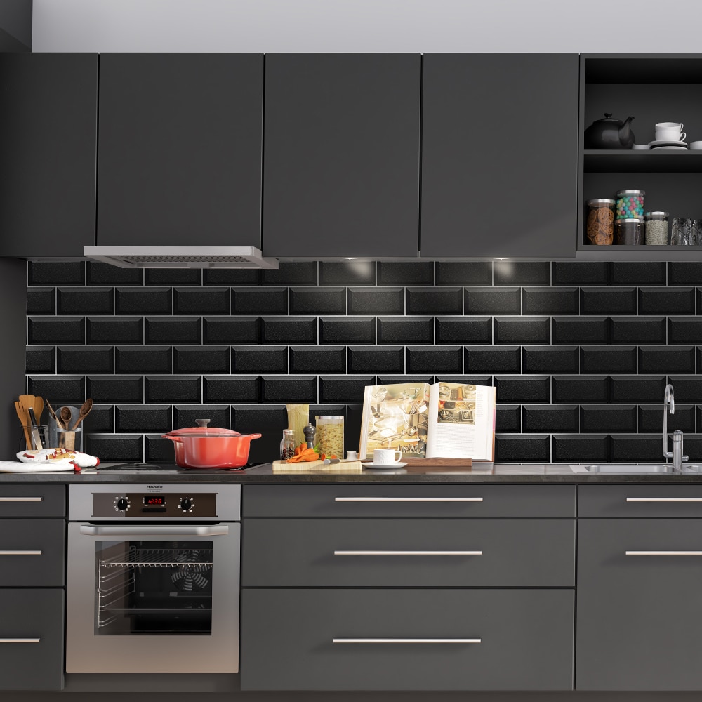 20x10cm Black Matte Wall Stickers Waterproof Wall ... – Vicedeal