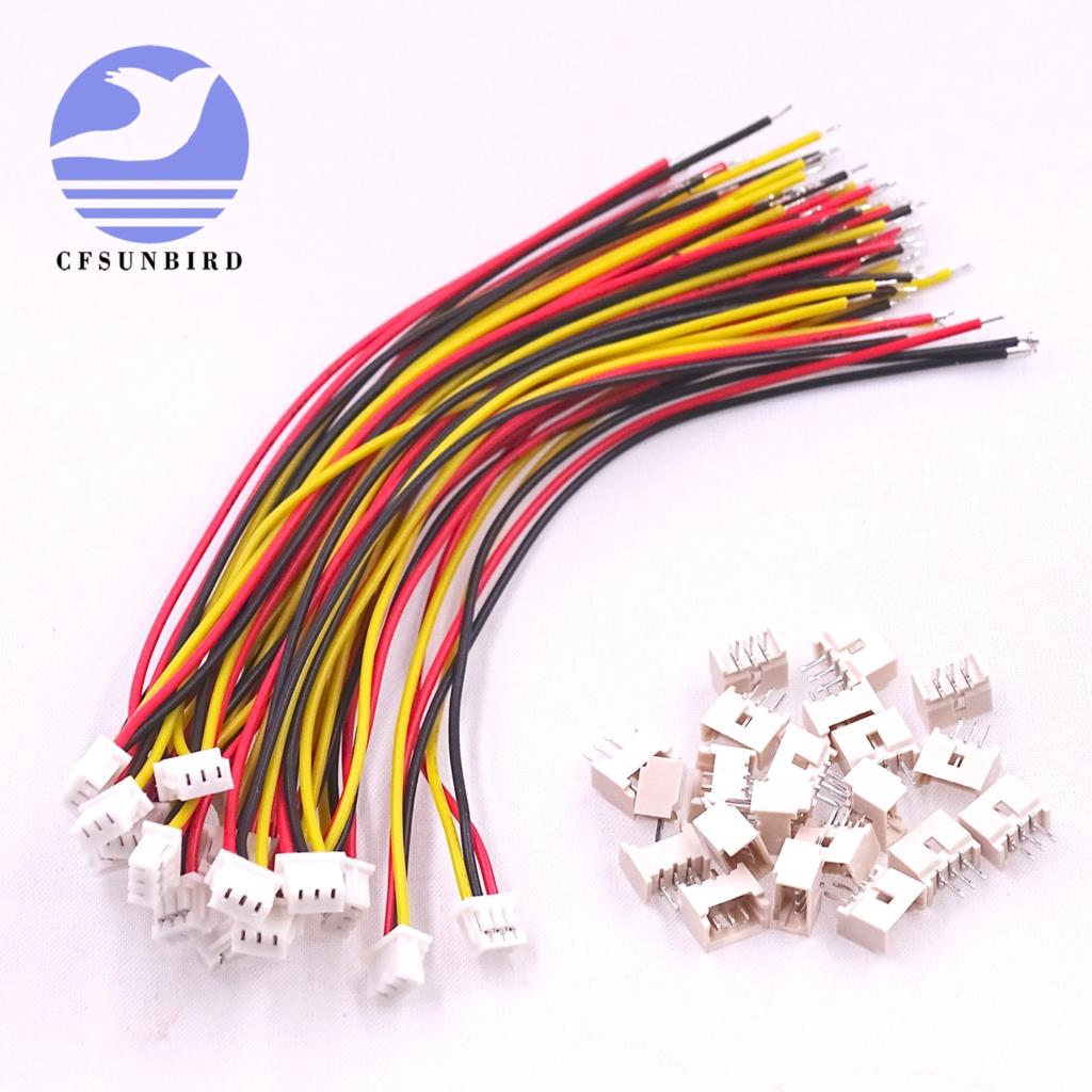 20 stks/set JST Connectors 1.25 MM 3-Pin Connector... – Vicedeal