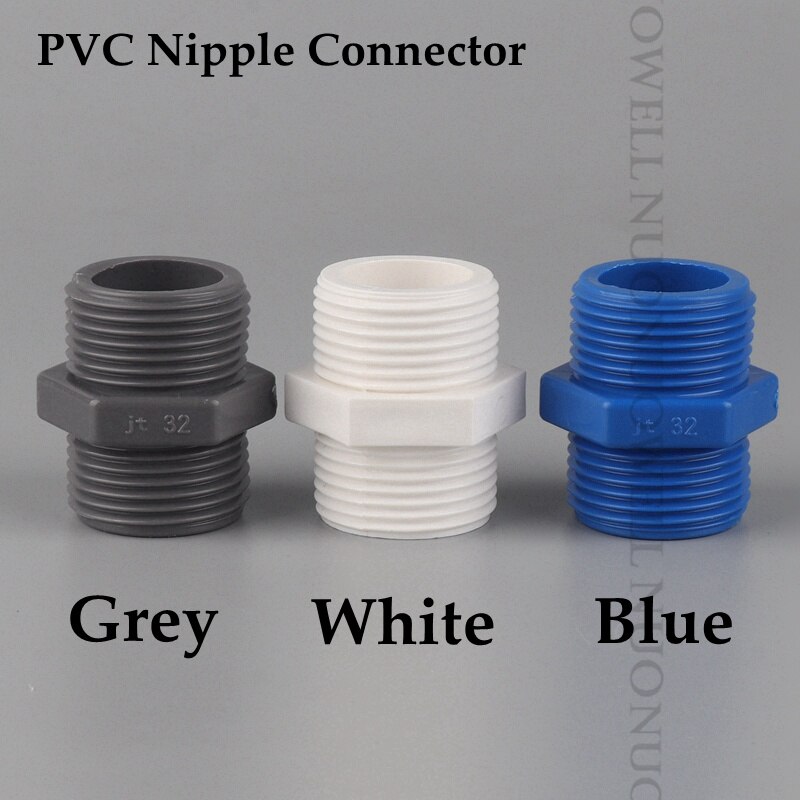1/2"~2" Male Thread PVC Nipple Connector PVC Pipe ... – Vicedeal