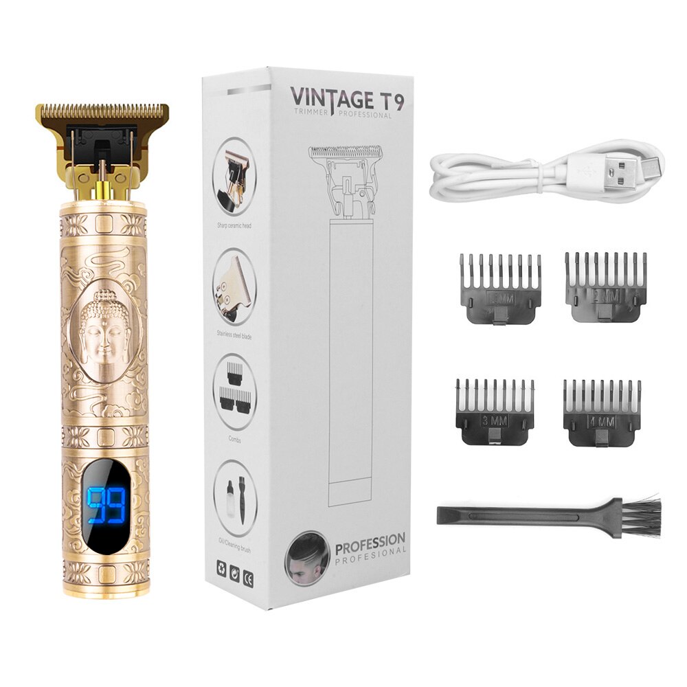 Rechargeable Electric Hair Clipper LCD Display Tri... – Grandado