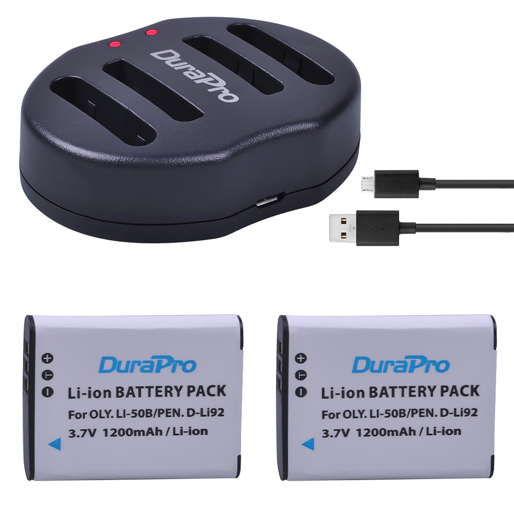 DuraPro 2pcs 1200mAh Li-50B D-LI92 Li 50B D LI92 L... – Grandado