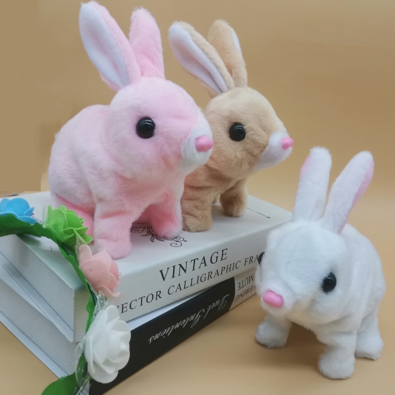 6in Electric Plush Rabbit w/ Simulation Sound Deco... – Grandado