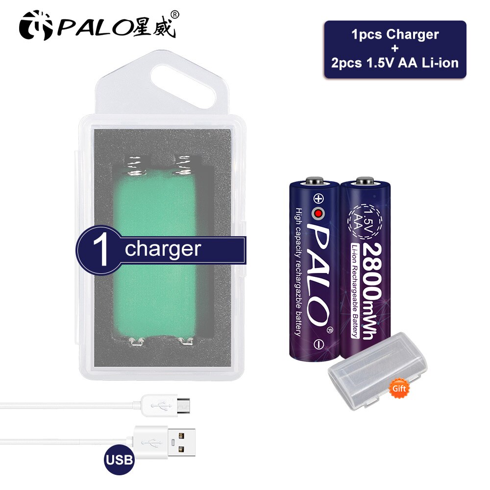 PALO 100% original 2800mWh 1.5V AA Li-ion battery ... – Vicedeal