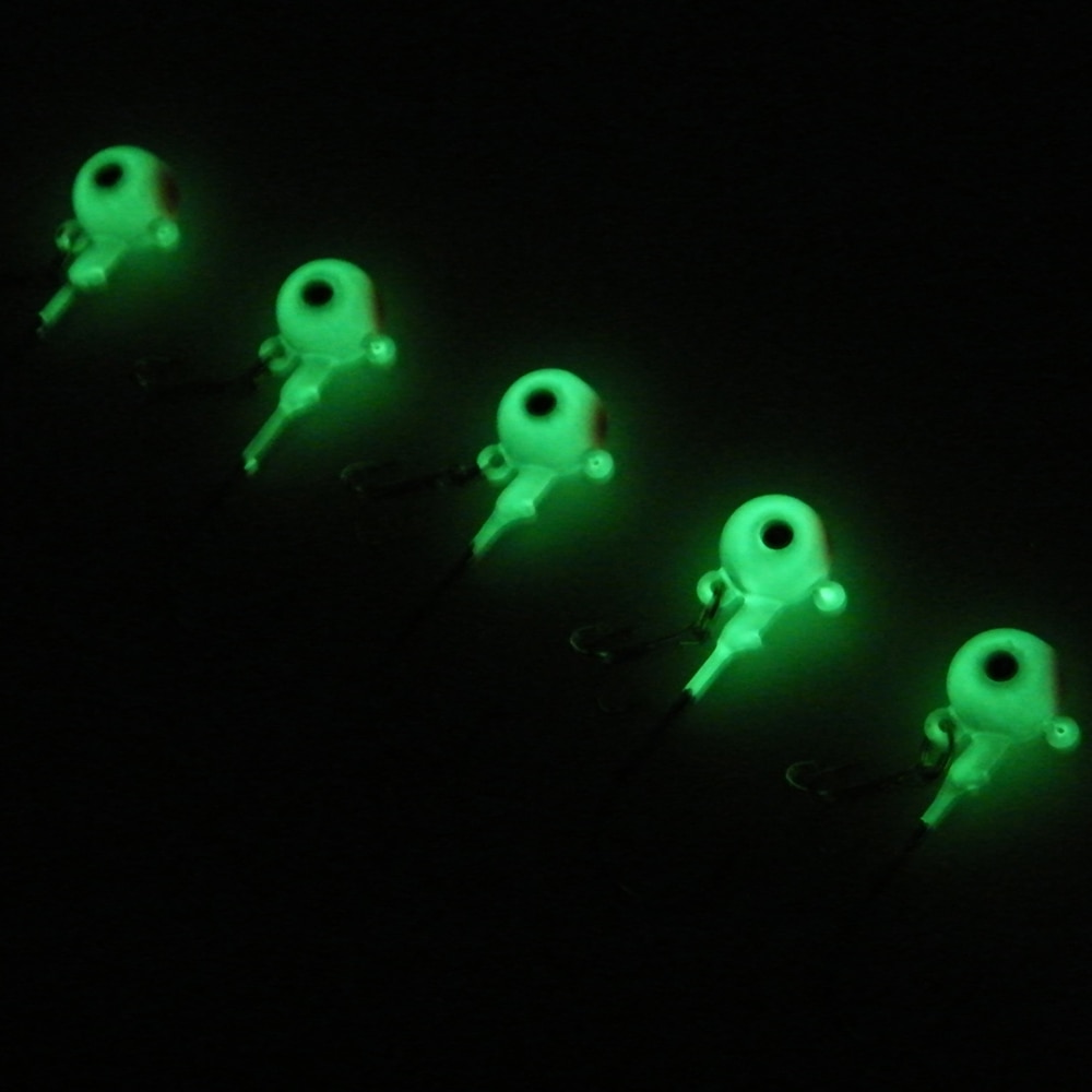 2 Pcs 4cm 11.5g Luminous Glow Jig Heads Fishing Ho... – Vicedeal