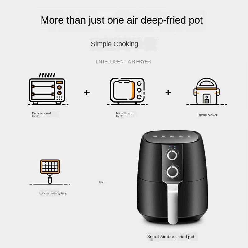1350W 5L Health Fryer Cooker Smart Touch LCD Airfr... – Vicedeal