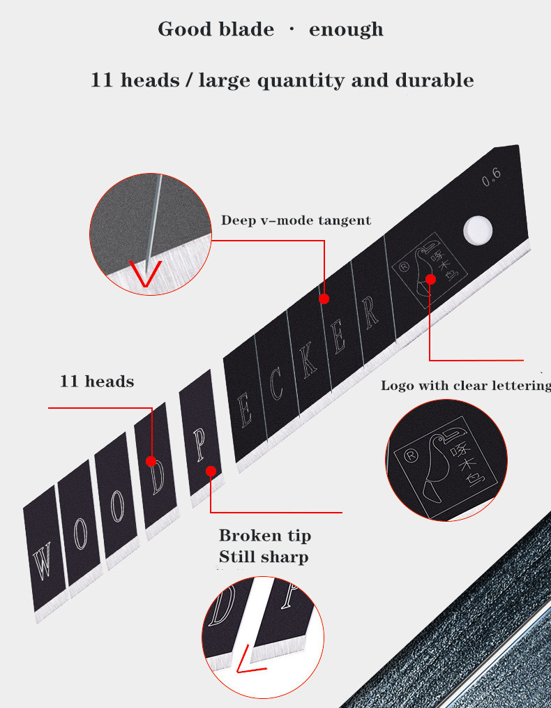 10pcs / pack 18mm mild steel blade stationery pape... – Vicedeal
