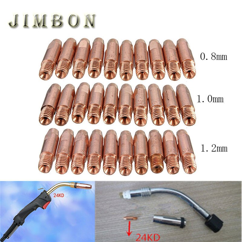 10Pcs/Lot MB 24KD M6 MIG/MAG Welding Torch Contact... – Vicedeal