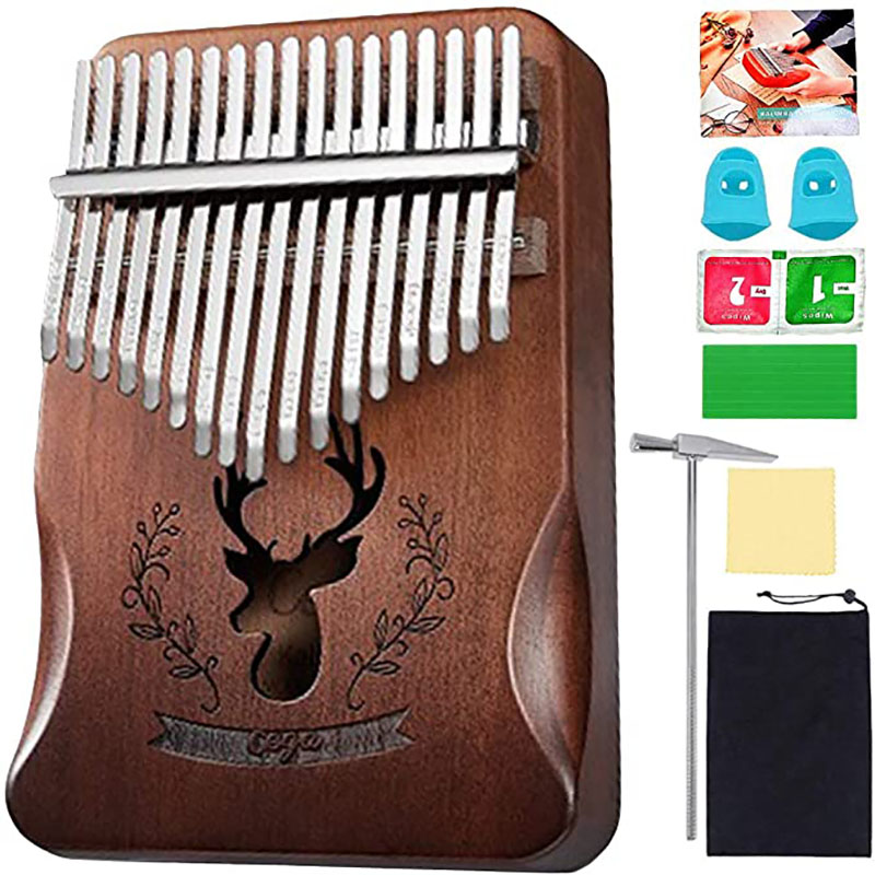 Cega 21 Key Kalimba 17 Key Thumb Piano Mahogany Wo... – Grandado